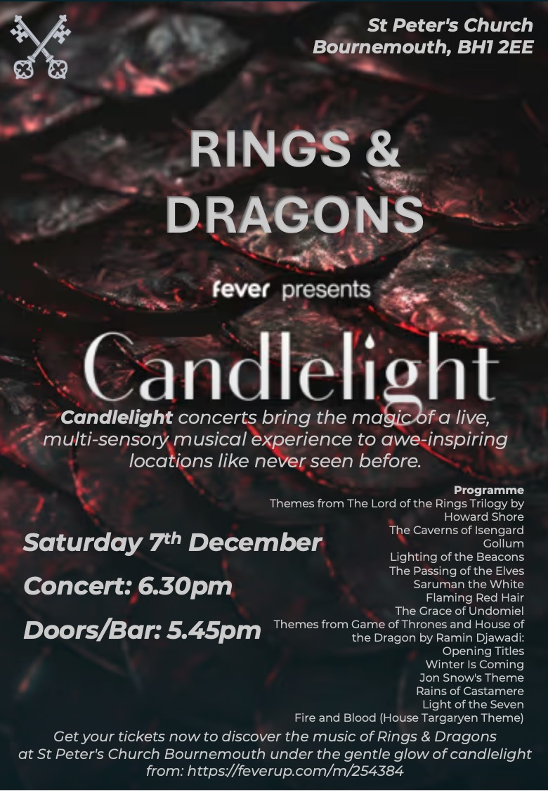 Fever Up Candlelight Concert - Rings & Dragons | St Peter's Church ...