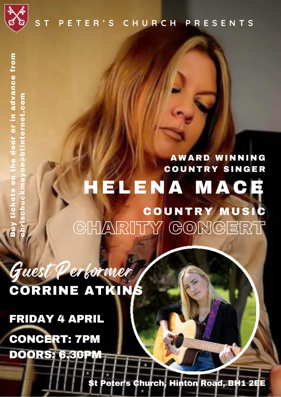 Helena Mace - Award winning UK #1 Country singer performing at St Peter ...
