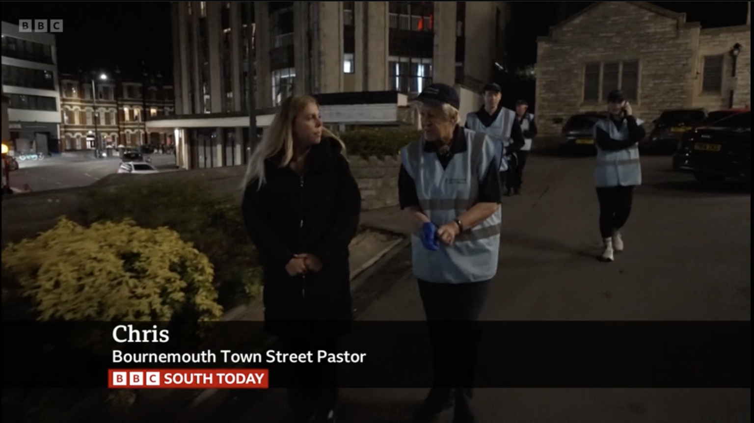Bournemouth Town Pastors In Action on BBC South Today | St Peter's ...
