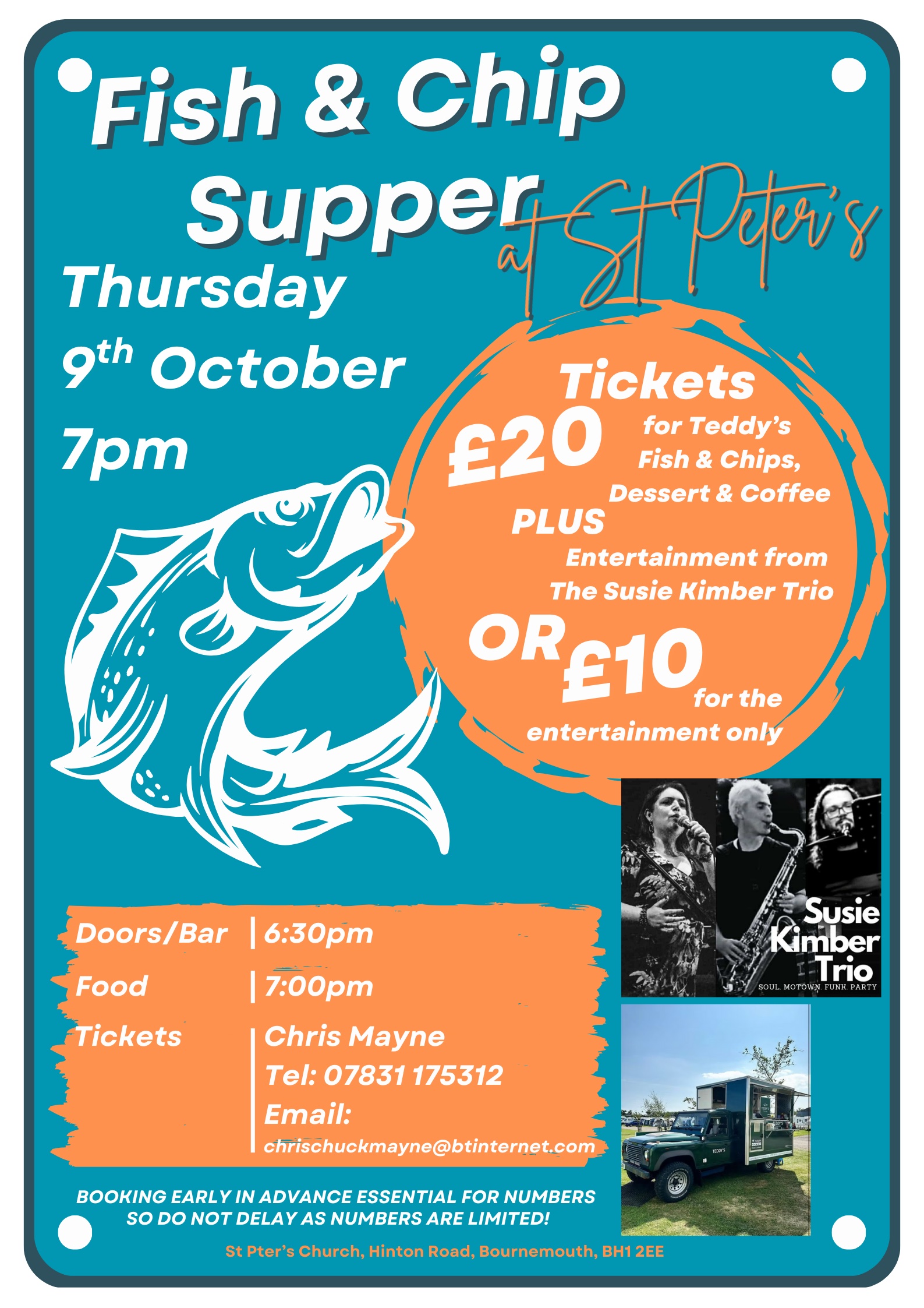 Fish 'n' Chip Supper - Thursday 9th October, 7pm | St Peter's Church ...